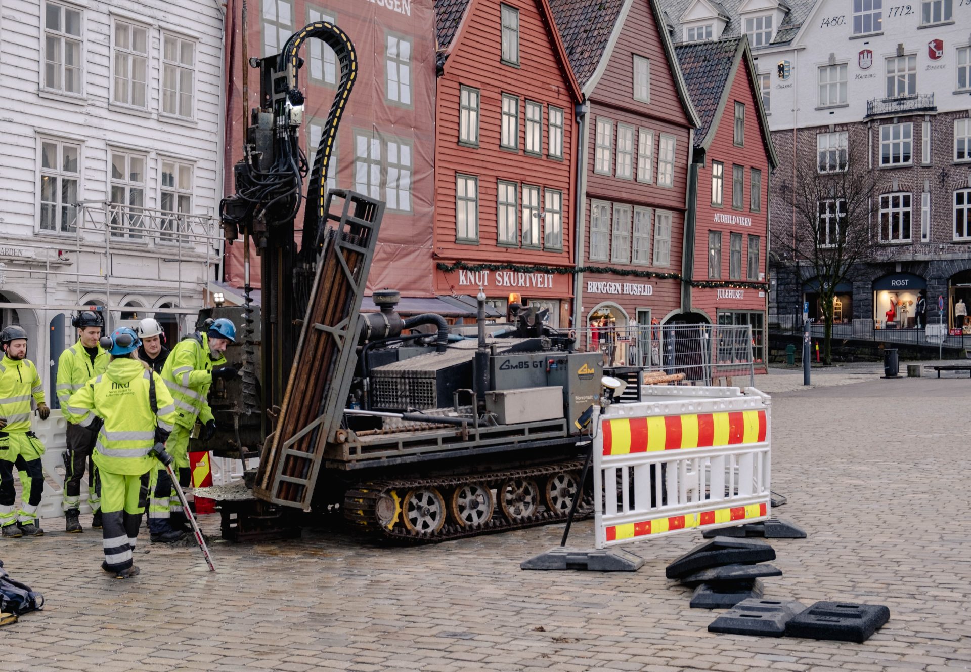 Prøvetaking i gang for Bybanen i Bergen - Riksantikvaren